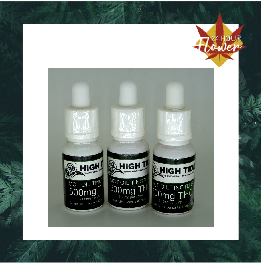 500mg THC Tincture *High Tide Edibles – 24 Hour FLower, LLC